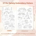1 Set 4 Sheets 11.6x8.2 Inch Stick and Stitch Embroidery Patterns Non ...