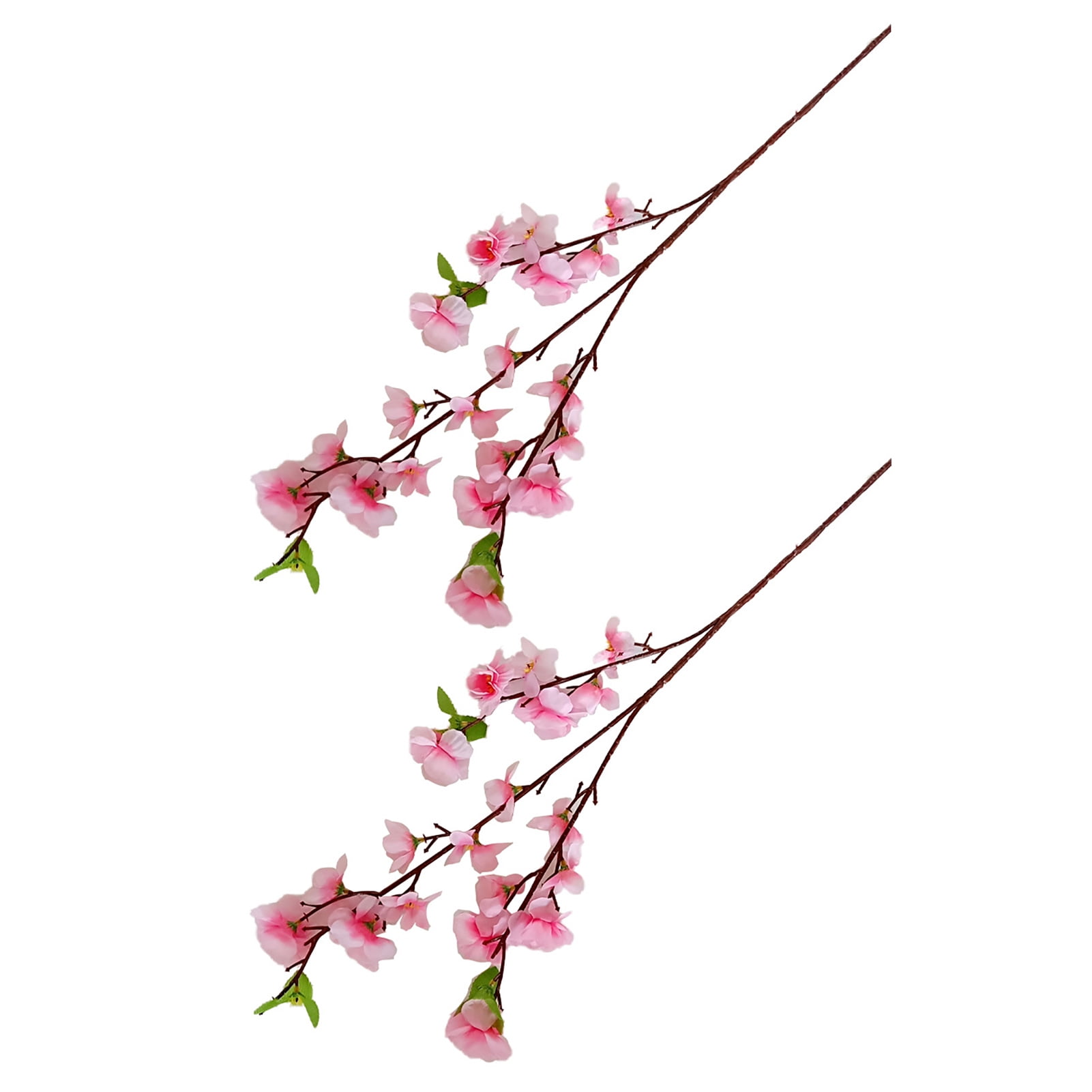 Farfi 2Pcs Artificial Flowers Vivid Decorative DIY Simulation Peach ...
