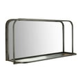 Creative Co-Op Rectangle Metal Framed Wall Mirror with Shelf, Black ...