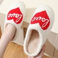 BERANMEY Cute Valentine's Day Slippers for Women Soft Plush Comfy Warm ...