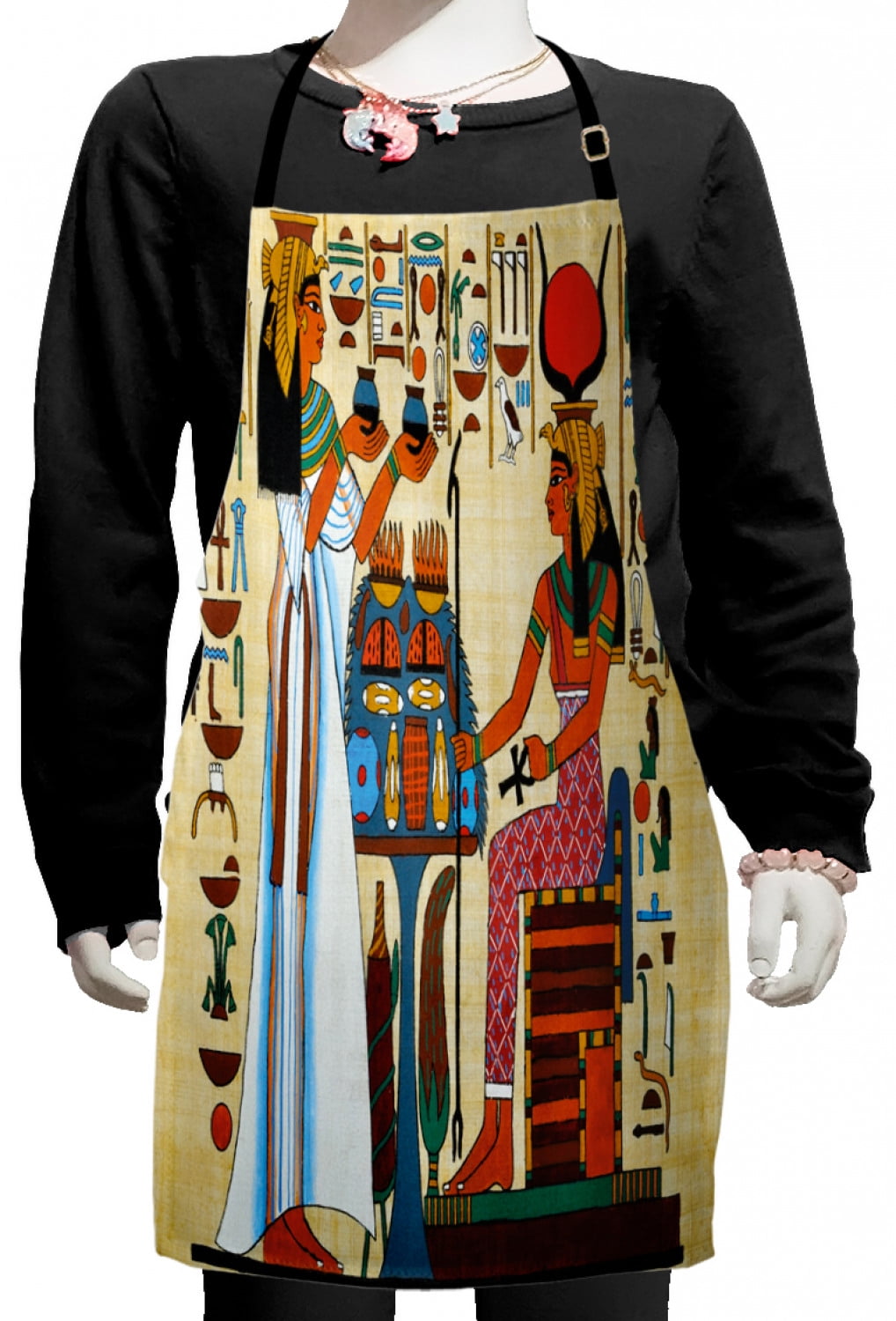 Retro Kids Apron, Papyrus Design with Elements of Ancient Egyptian ...