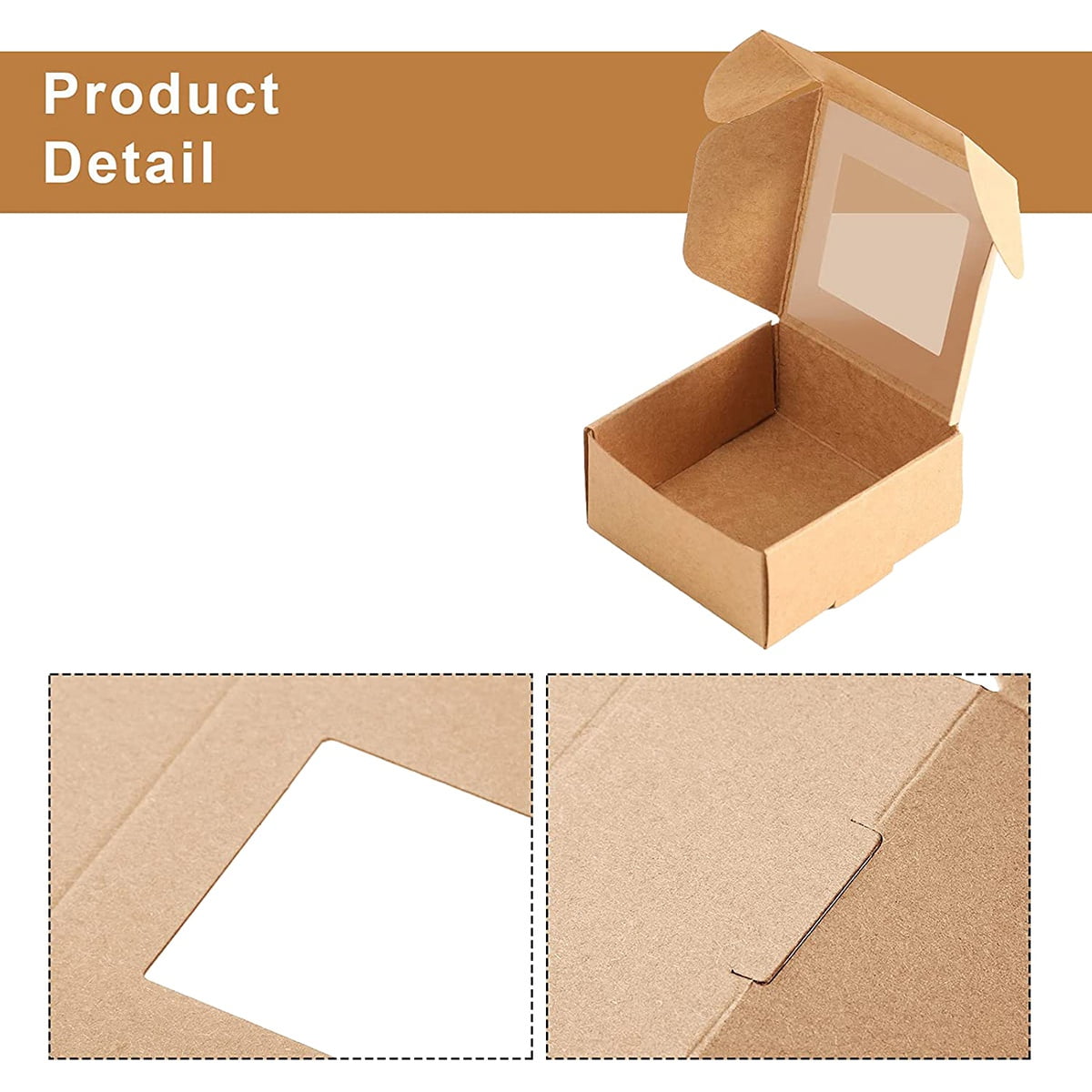 Click here for Unbranded 50 Pieces Mini Kraft Paper Box With Wind... prices