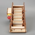 Assembly Wooden 3D Escalator Model Toy For Educational STEM Project ...