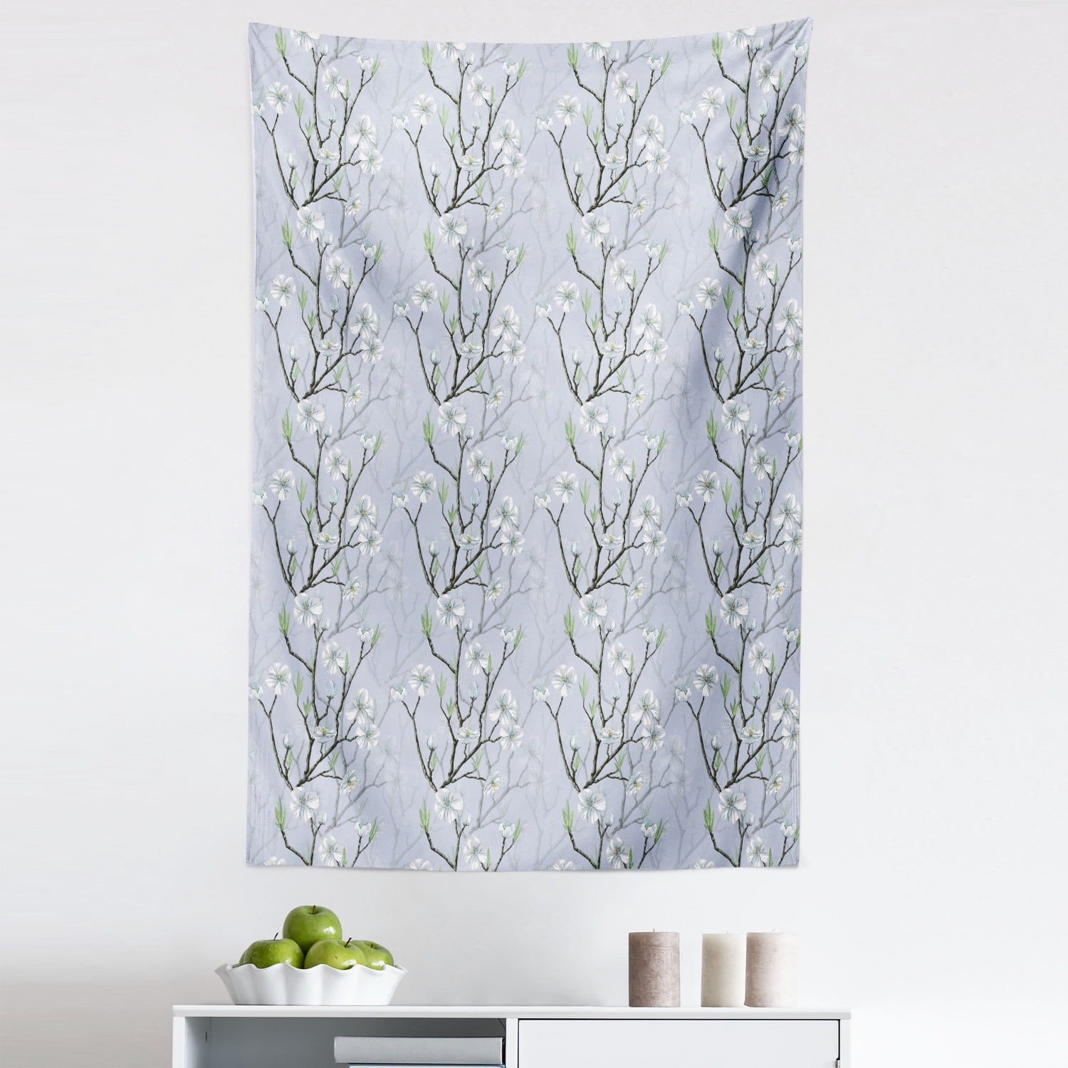 Flower Tapestry, Blossoms of the New Season Flowering Hopes Cherry Tree ...