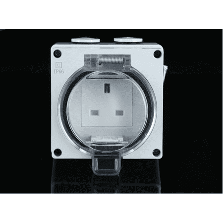 Waterproof Socket UK Plug IP66 Outdoor Garden Electrical Outlet 110 ...