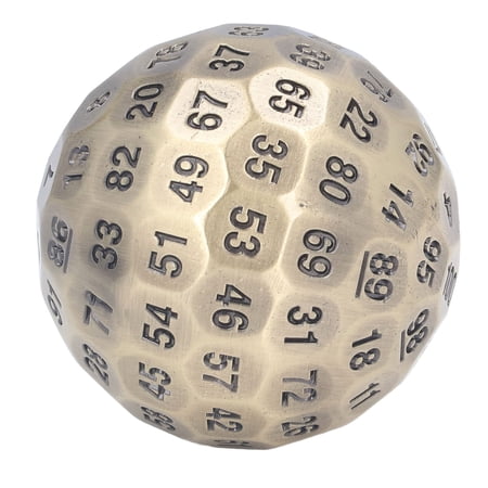 Metal D100 Dice, Random D100 Face Dice For Over 14 Years Old Brass ...