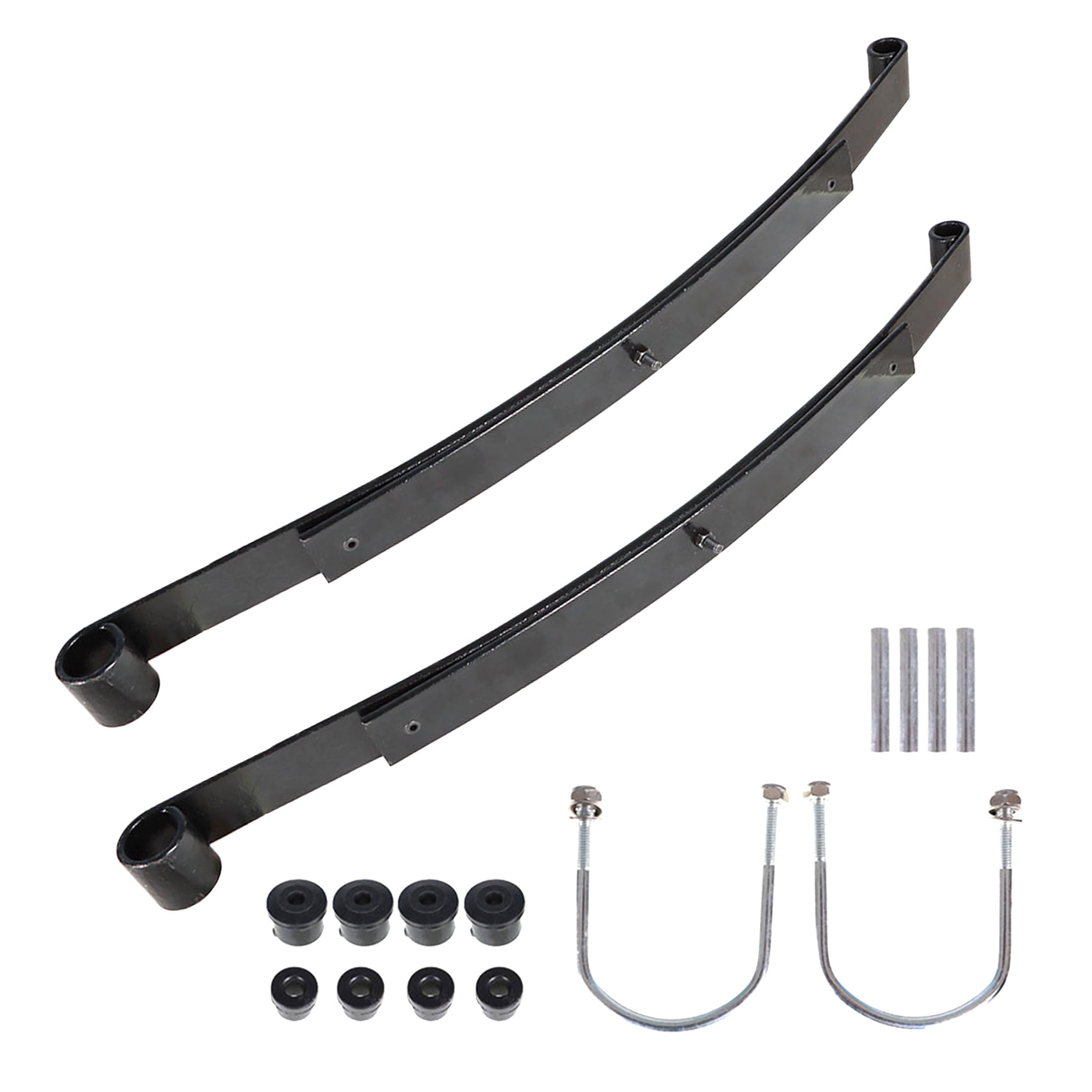 SEBLAFF Heavy Duty Rear 2 Leaf Spring Kit with Bushing & Sleeves FOR ...