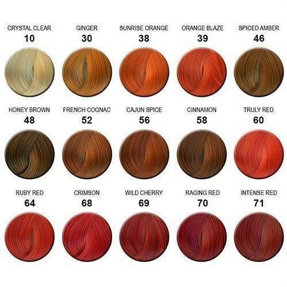 Copper Brown Hair Color Chart