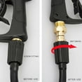 Pressure Washer Adapter - Brass M22 Male Female Connector, 360° Swivel ...