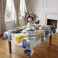 Abstract Watercolor Flowers Table Cloth 52x70in, Waterproof Rectangle ...