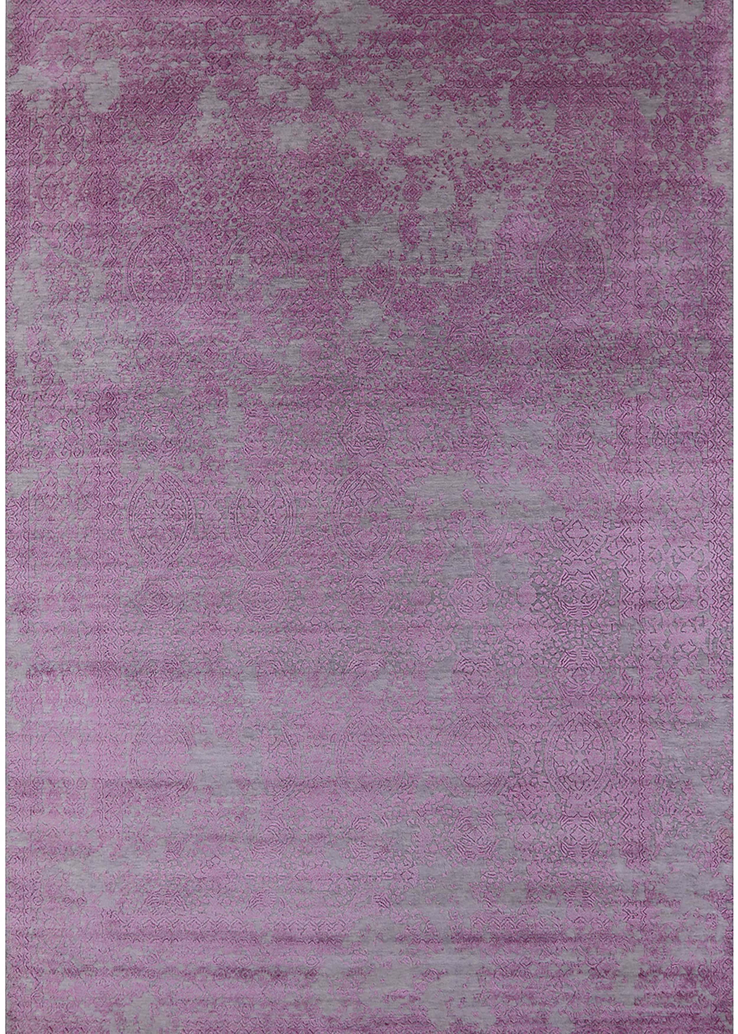 Ahgly Company Indoor Rectangle Mid-Century Modern Pink Plum Purple ...
