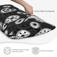 black gear Pattern white Pillow Cases Standard Size, Soft Pillow Covers ...