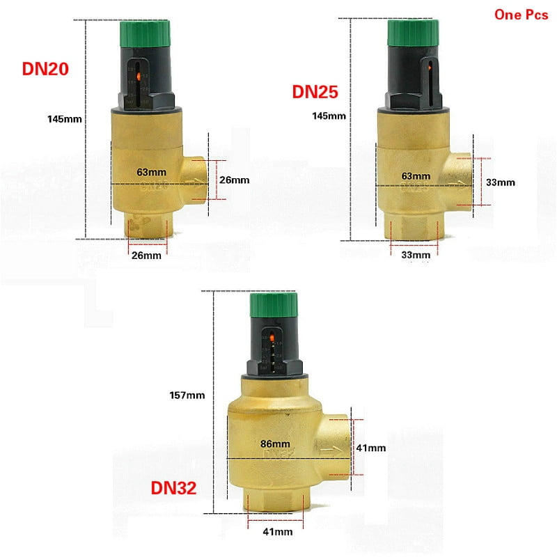 DN20/25/32 pressure differential bypass valve,Adjustable automatic bypass value,Self contained ...