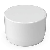 FORMUFIT F002EEC-WH-10 PVC External End Cap, Furniture Grade, 2" Size ...