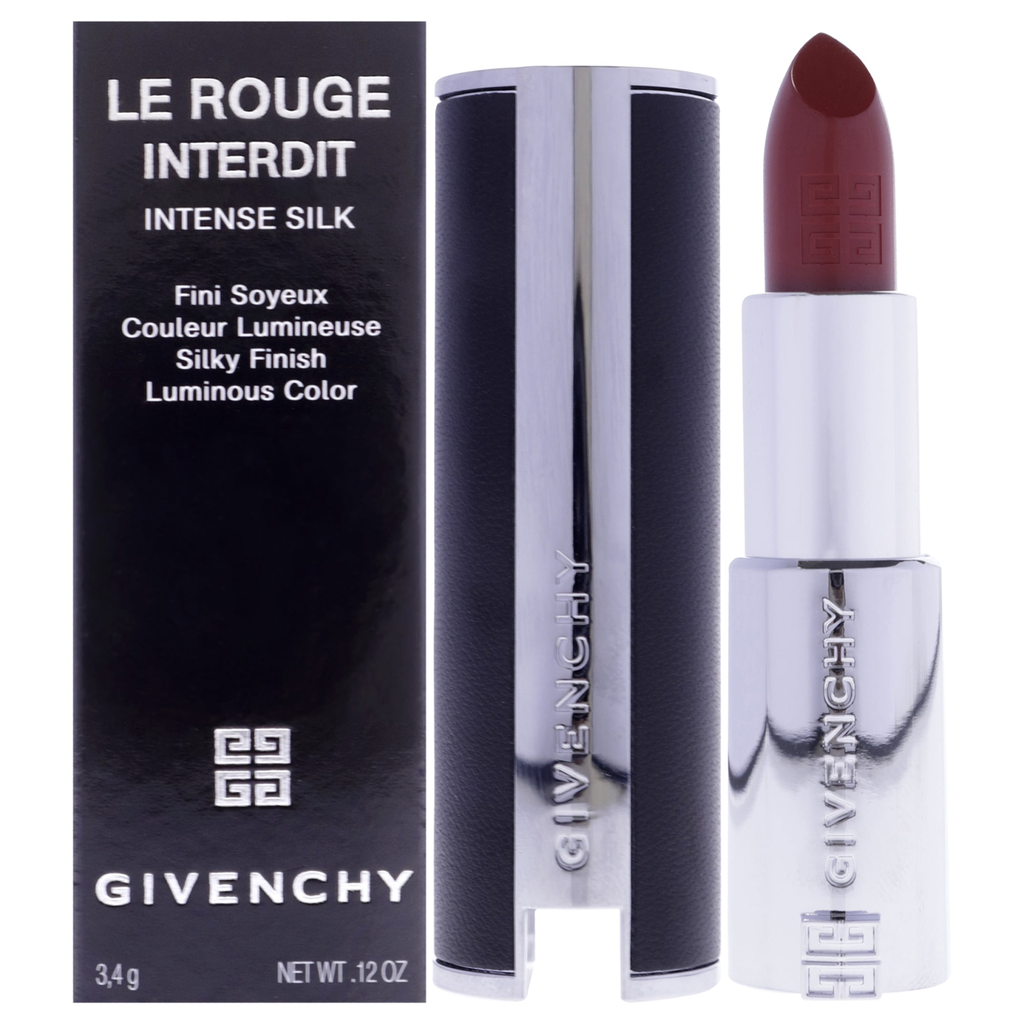 Lápiz labial Le Rouge Interdit Intense Silk 333 L Interdit Givenchy para mujeres 0,12 oz ...