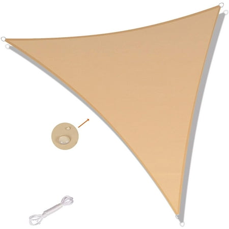 Triangular shade sail 3.6x3.6x3.6m waterproof and UV resistant ...