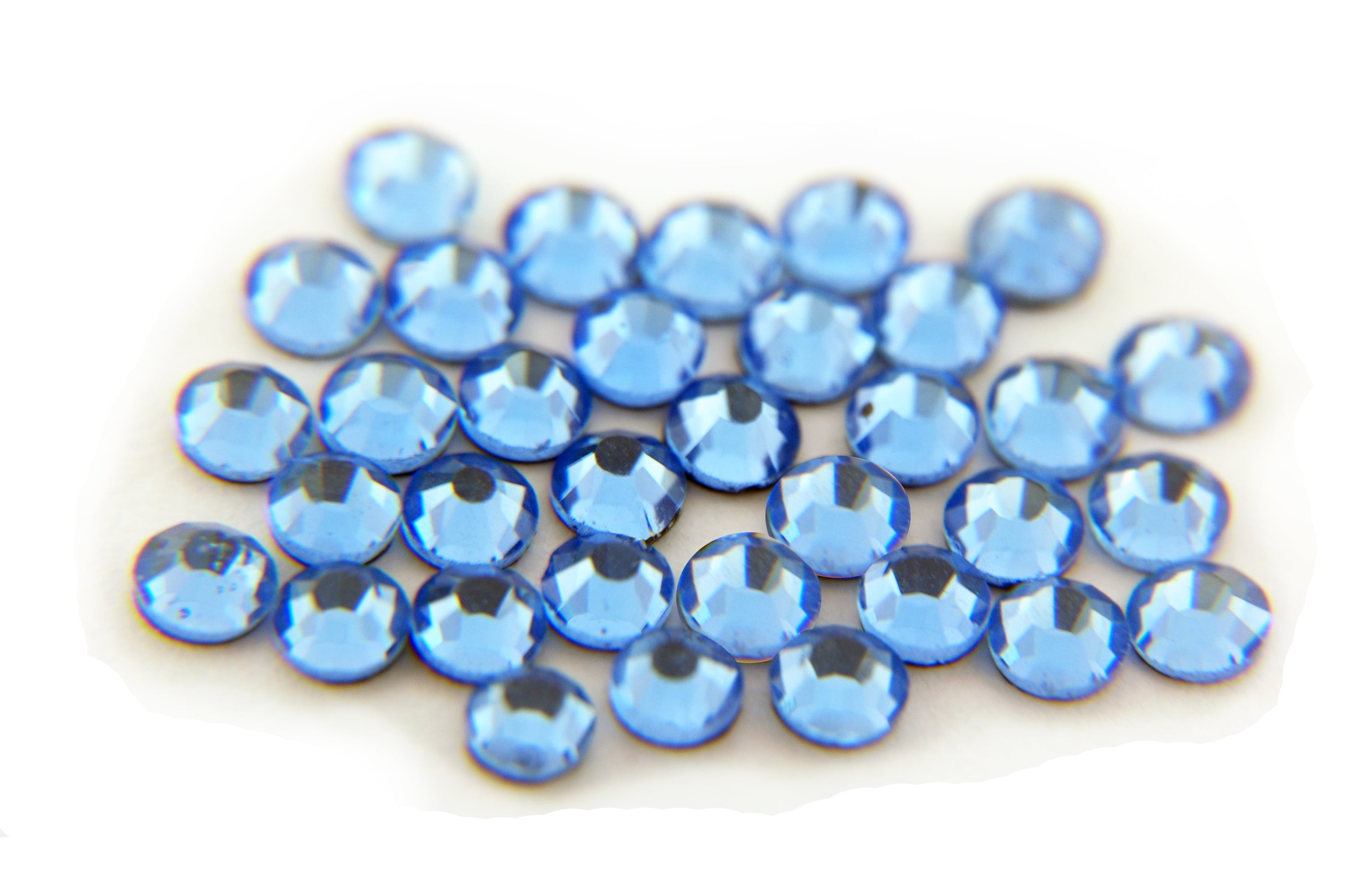 Machine Cut Hot Fix Rhinestones by Threadart SS16 (4mm) Sapphire 5 ...