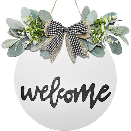 Welcome Sign for Front Door, Front Door Decoration for Dog Owners - We ...