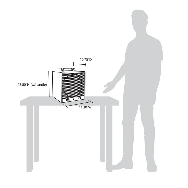 Newair 5600W Portable Garage Heater - Heats Up To 600 Sq Ft, 240V, With ...