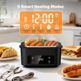 Cordless Heated Lunch Box for , XXL 5.1-Cup Lunch Box with 360 ...
