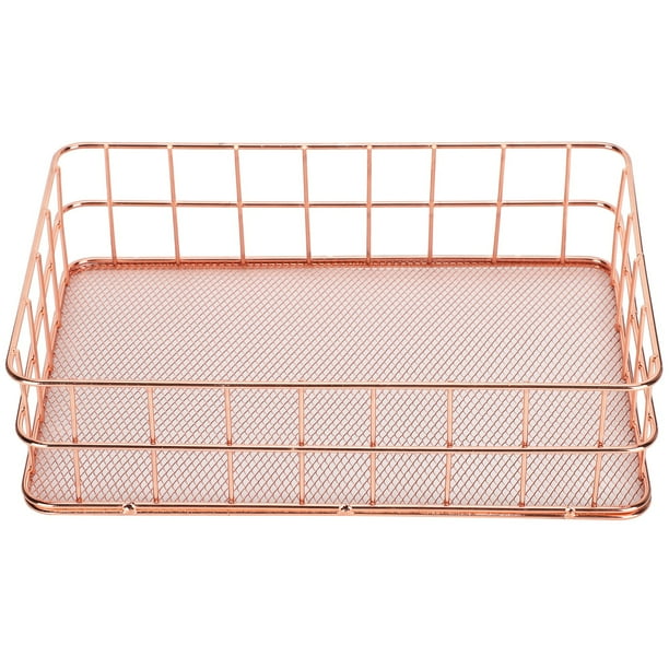 Rose Gold Wire Basket