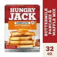 Hungry Jack Complete Buttermilk Pancake Mix and Waffle Mix, 32 oz Box ...