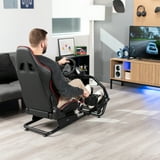 VIVO Gaming Driving Chair-Racing Simulator with Reclining Seat, Red ...