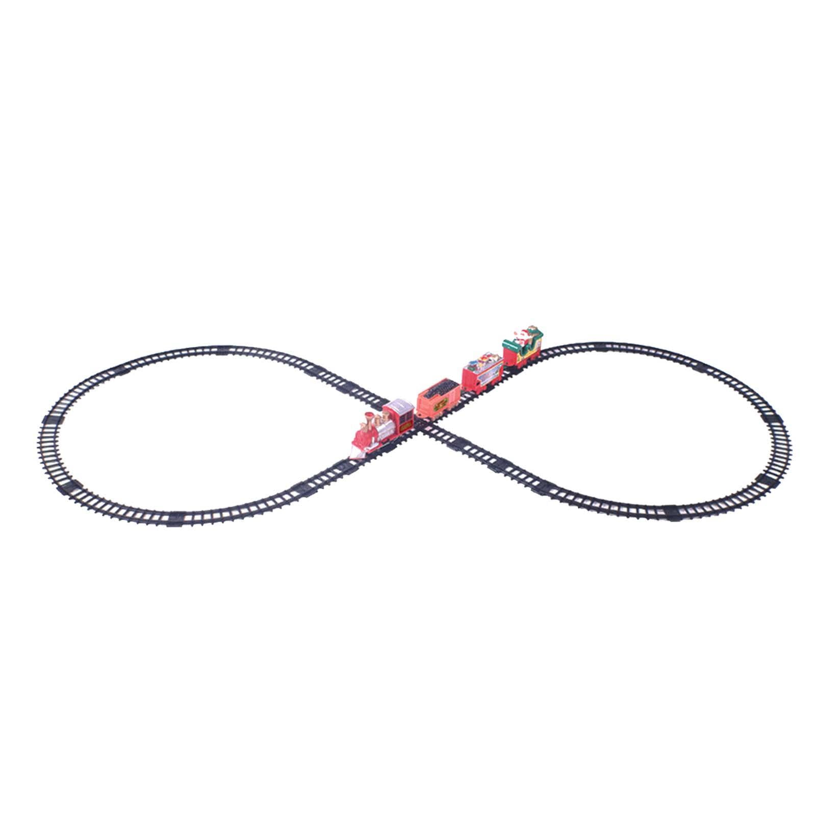 Juguete de tren eléctrico navideño, juguetes de tren clásicos, vías de ...