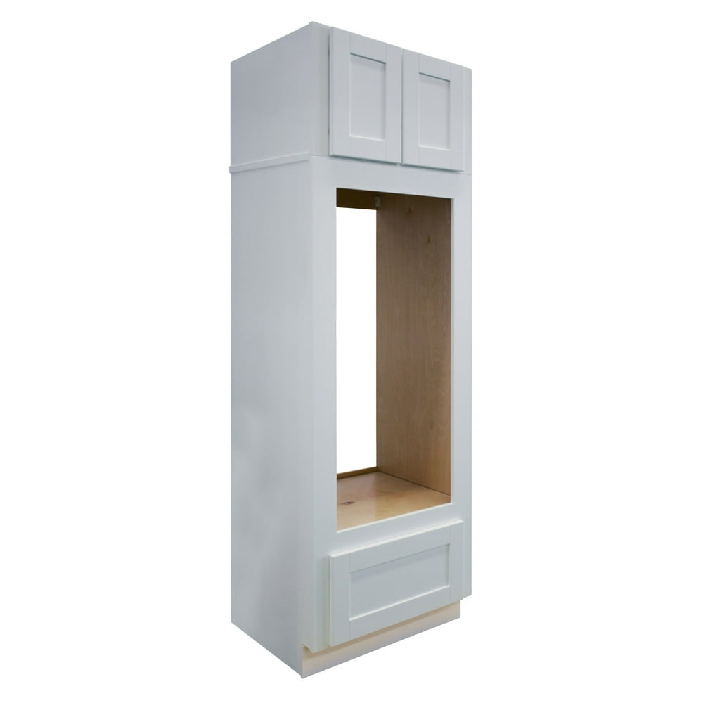 Sunny Wood Shp3090ocd Shaker Hill 30" Wide X 90" Tall Double Oven Cabinet - White - Walmart.com ...