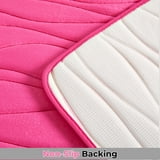 1 Piece Swirls Design Embossed Solid Color Memory Foam Soft Bathroom ...