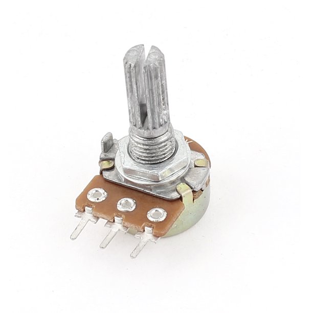 B10K 10K Ohm 3 Terminals Single Linear Rotary Taper Potentiometer ...