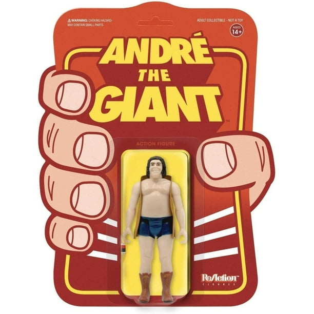 WWE ReAction Figure Andre The Giant w/ Vest Beer Can Accessory Super7 ...