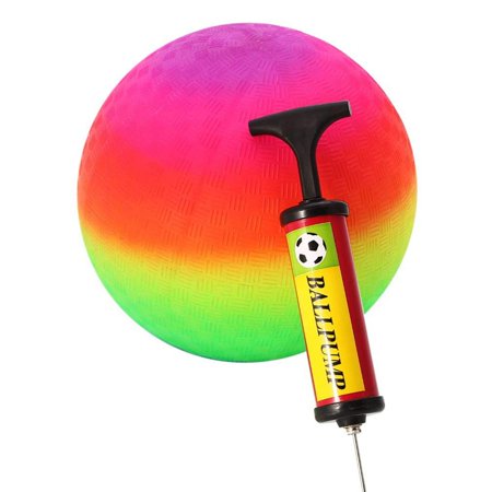 9 Inches Inflatable Rainbow Ball Indoor Outdoor Backyards Pool Party ...