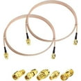 UUGHWW-SUPERBAT SMA Male to Female 6inches RF Coax Cable & 5pcs Adapter ...