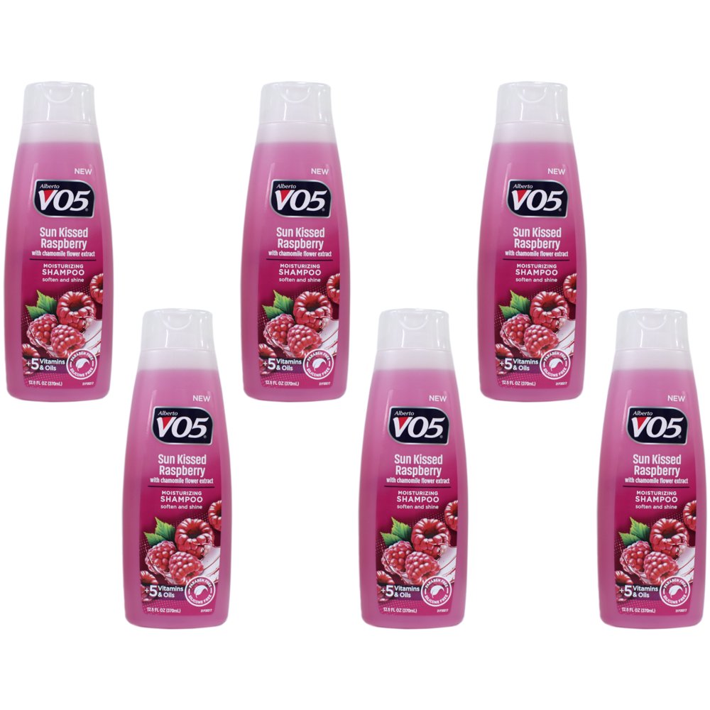 6 Pack VO5 Herbal Escapes Shampoo Sun Kissed Raspberry 12.5 fl oz Each ...