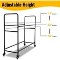 Rolling Tire Storage Rack Adjustable Size Pound - Durable Metal ...