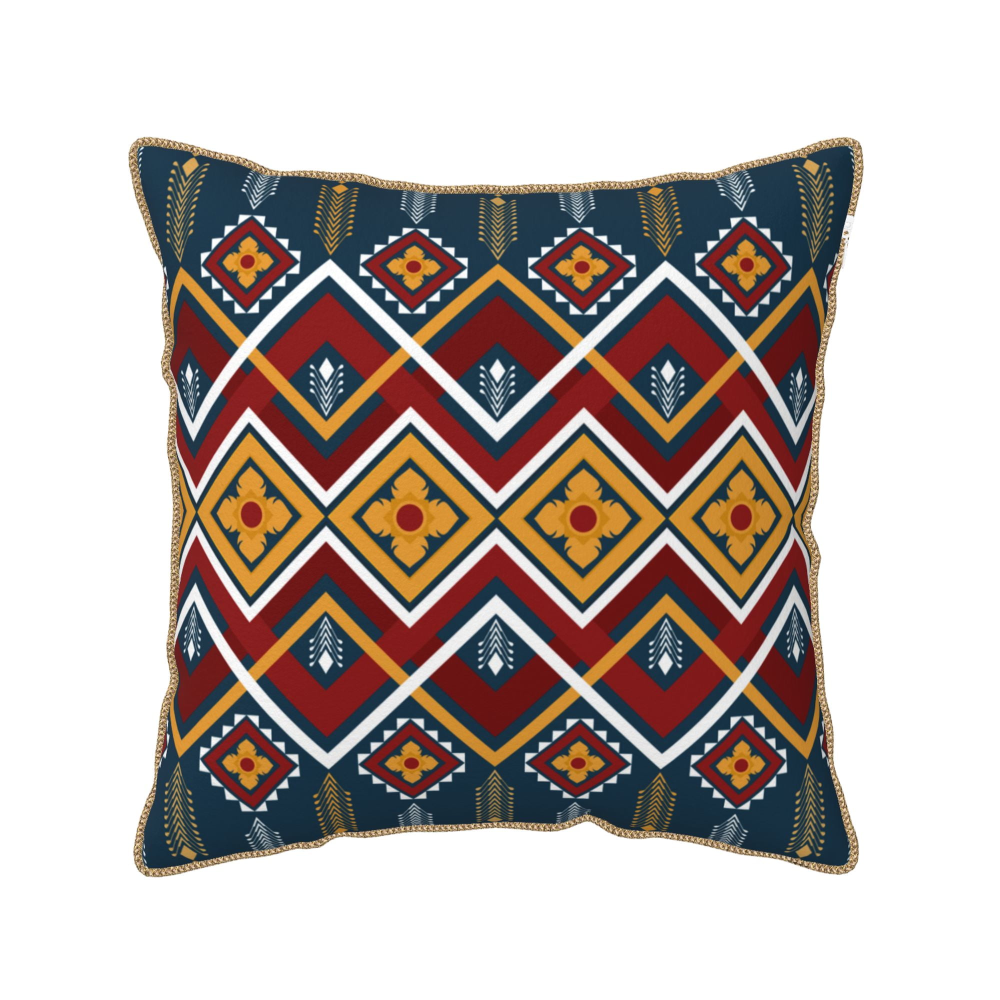 ZNDUO Vintage Ethnic Floral Traditional Throw Pillows, Throw Pillows ...