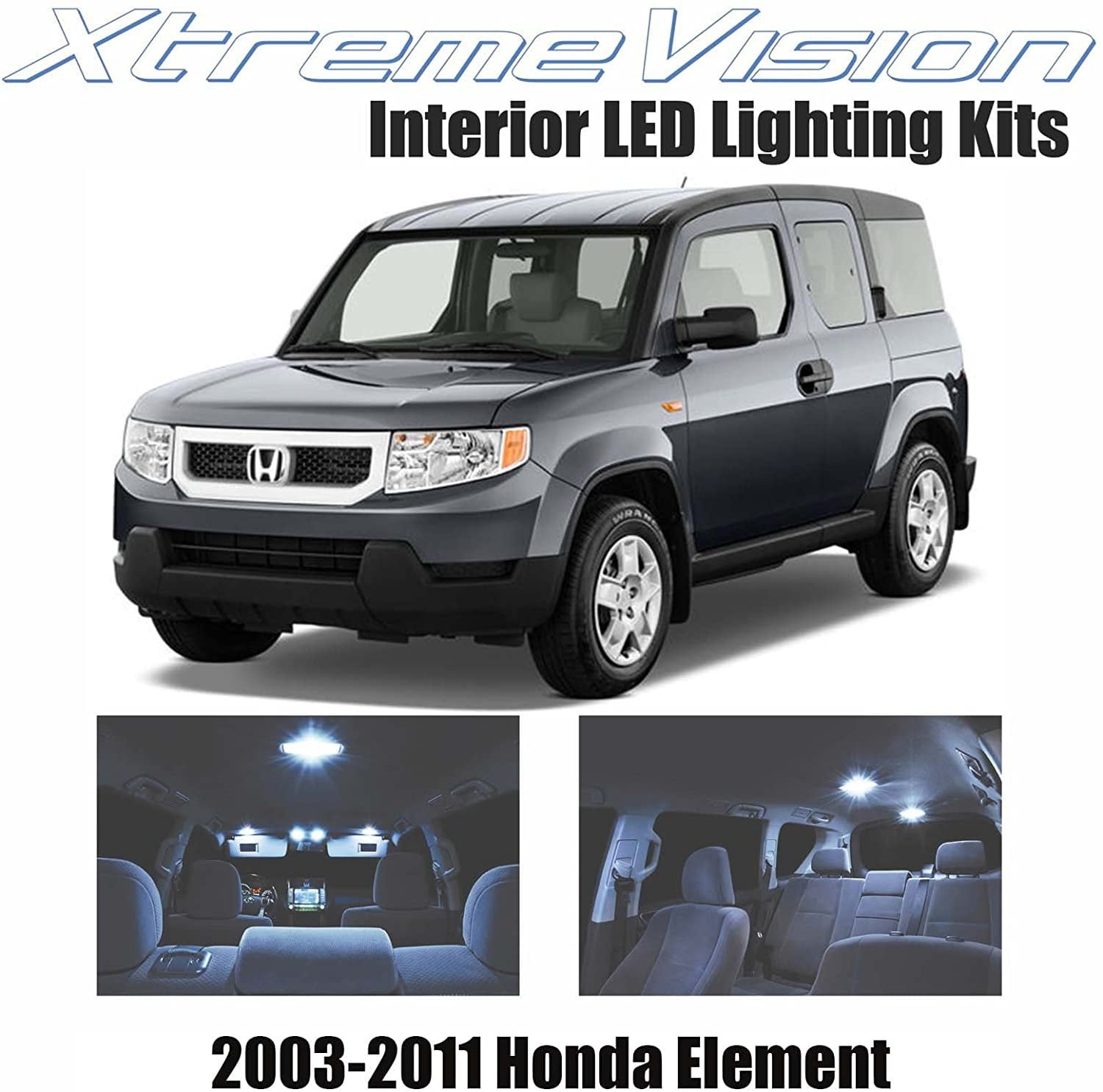 Xtremevision Interior LED for Honda Element 2003-2011 4 Pieces Cool ...