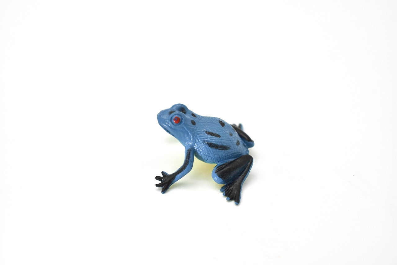 Blue Poison Dart Frog Plastic Toy Realistic Rainforest Figure Model ...