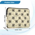 Black Abstract Flower Pattern Quilted Laptop Protective Cases Computer ...