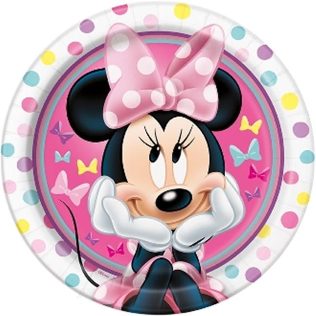 Minnie Mouse 'Polka Dots' Large Paper Plates (8ct) - Walmart.com