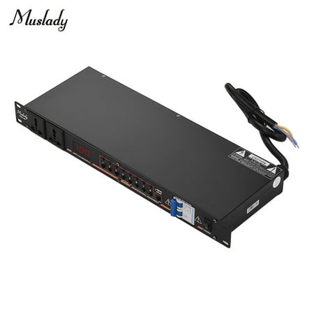 Muslady DB2-02 10-outlet Rack Mount Power Sequence Controller ...