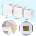 15 PCS White Tall Cake Boxes with Window 3 Sizes 12x12x12 10x10x10 ...