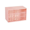 9-Grid Transparent Drawer Storage Box Stackable PP Mini Organizer Box ...