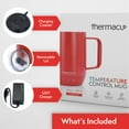 Thermacup Self-Heating Temperature Controlled Coffee Mug with Lid, Led ...