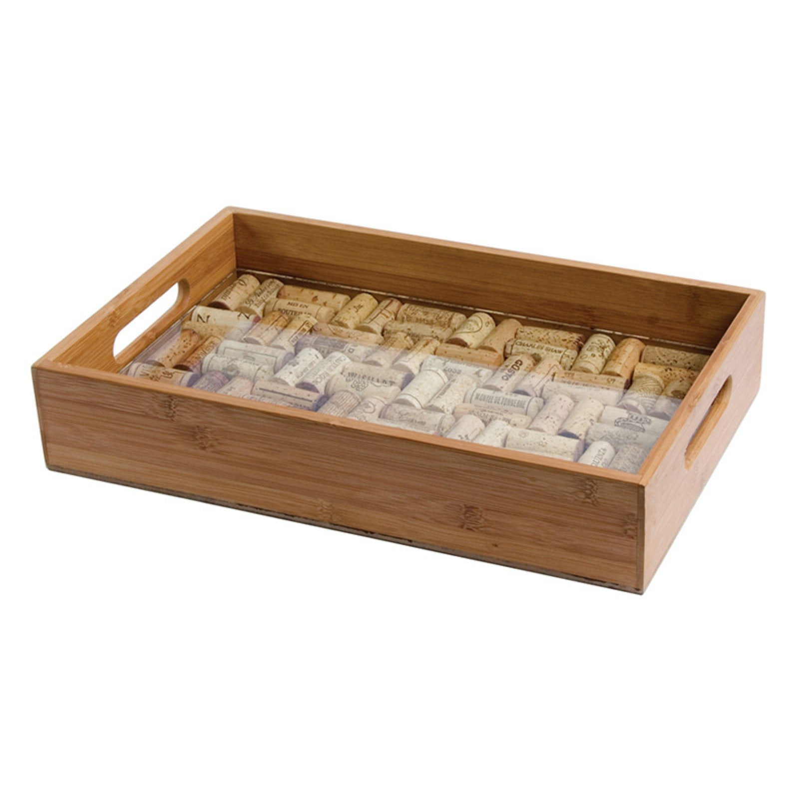 Oenophilia Bamboo Cork Display Service Tray - Walmart.com