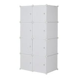 Zimtown 8-Cube DIY Modular Cubby Shelving Storage Organizer, Portable ...