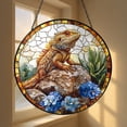 Bearded Dragon Faux Stained Glass Suncatcher, Desert Lizard Window ...