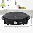 OVENTE Electric Crepe Maker and Pancake Griddle Cooktop with 12 ...