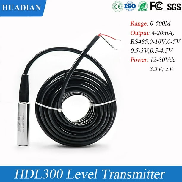 5M Hydrostatic Stainless Steel Digital Water Submersible Liquid Level ...
